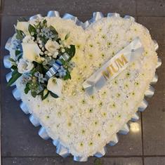 Based Heart - Funeral Flowers Paisley